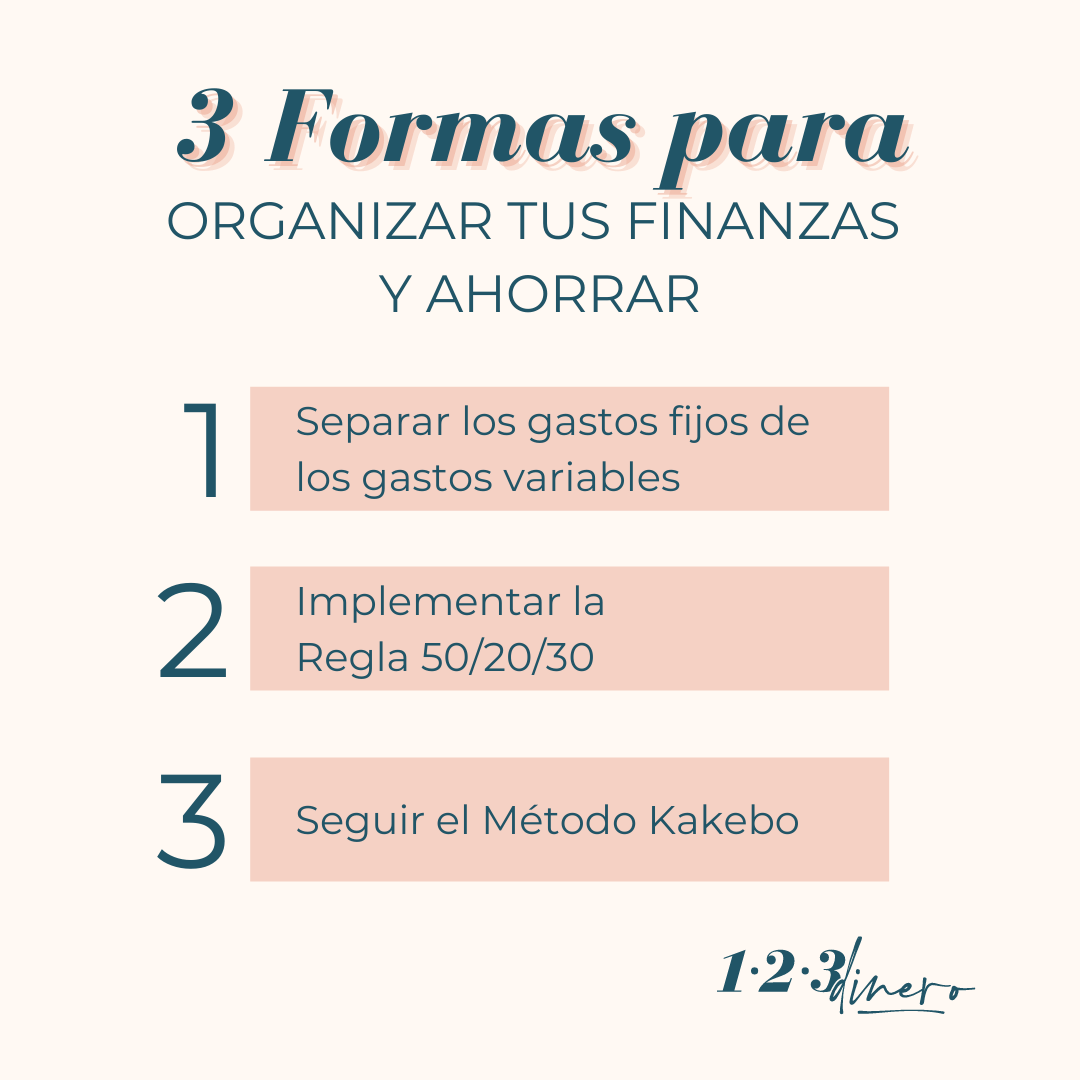 3 Métodos Para Organizar Tus Finanzas Personales y Ahorrar